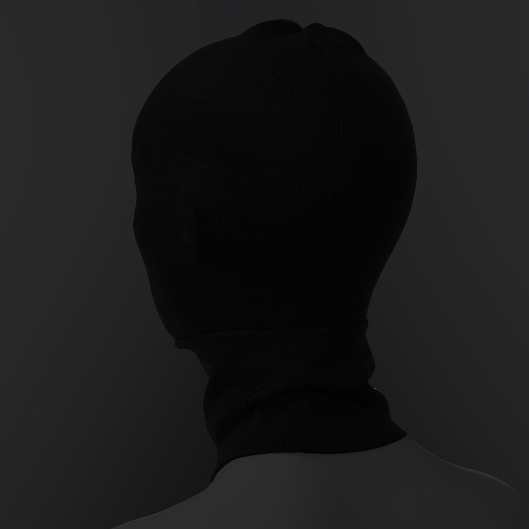 Women Balaclava Mask Hat Hood Marvelous Designer Clo3d 3D Model ...