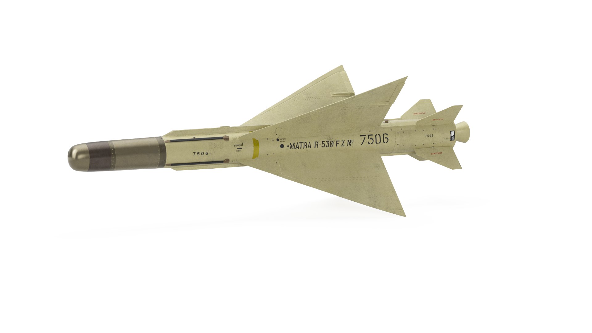 Matra 530 Missile 3D Model - TurboSquid 2300099