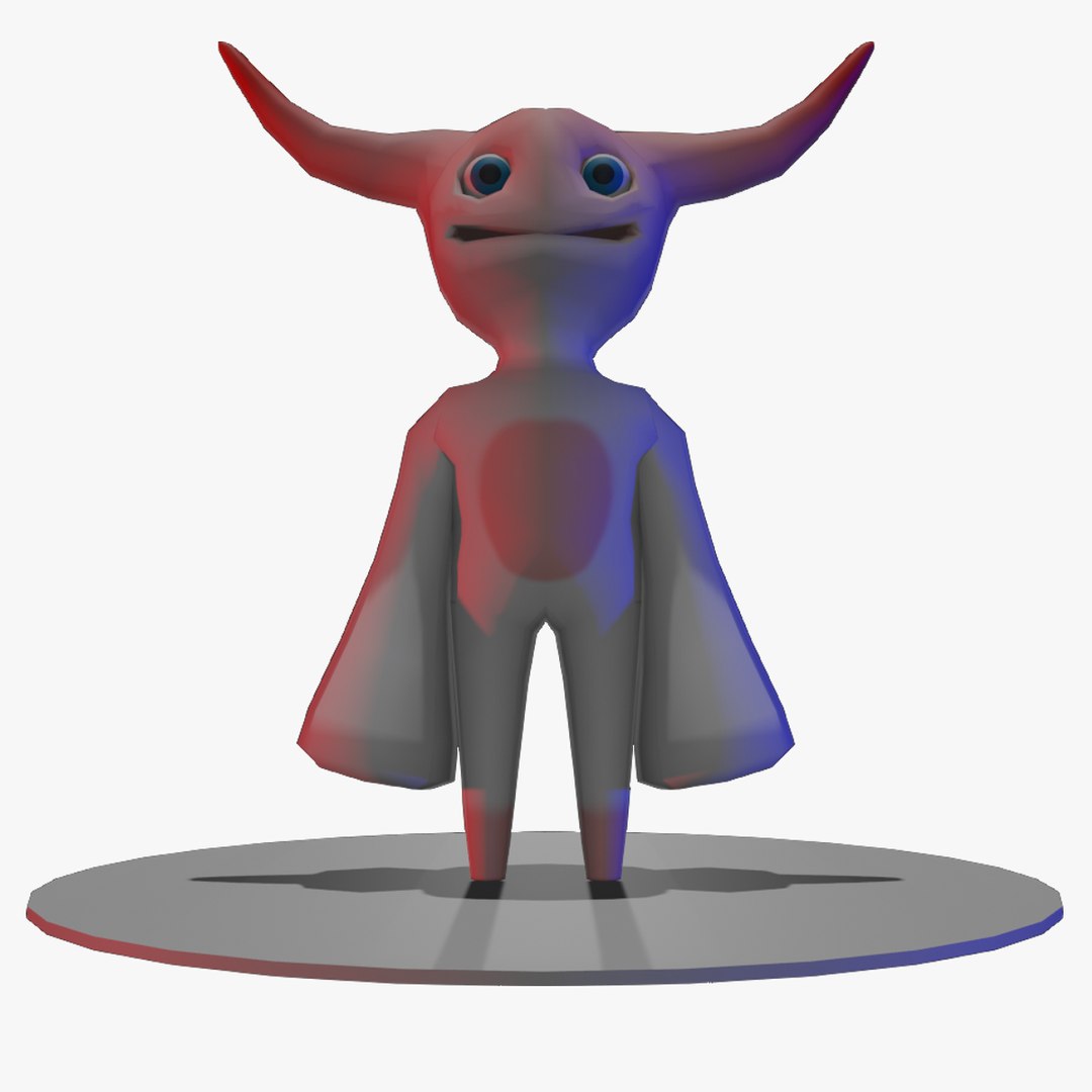 3D Model CUTE ANIMATED DEMON CHARACTER - TurboSquid 2184889