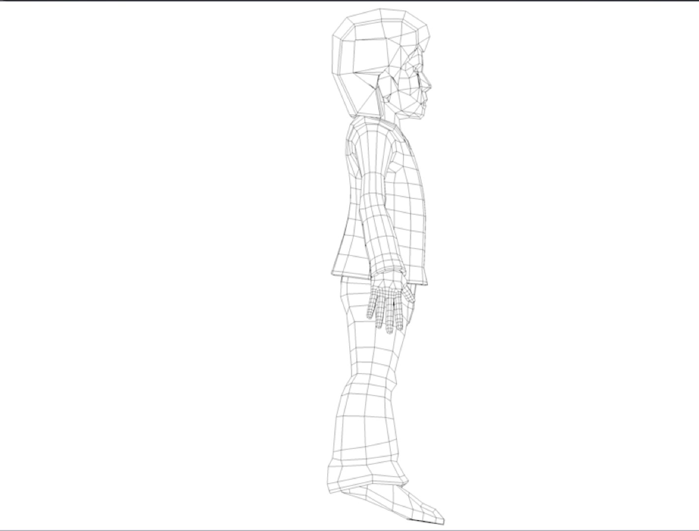 3d Model Standing Man