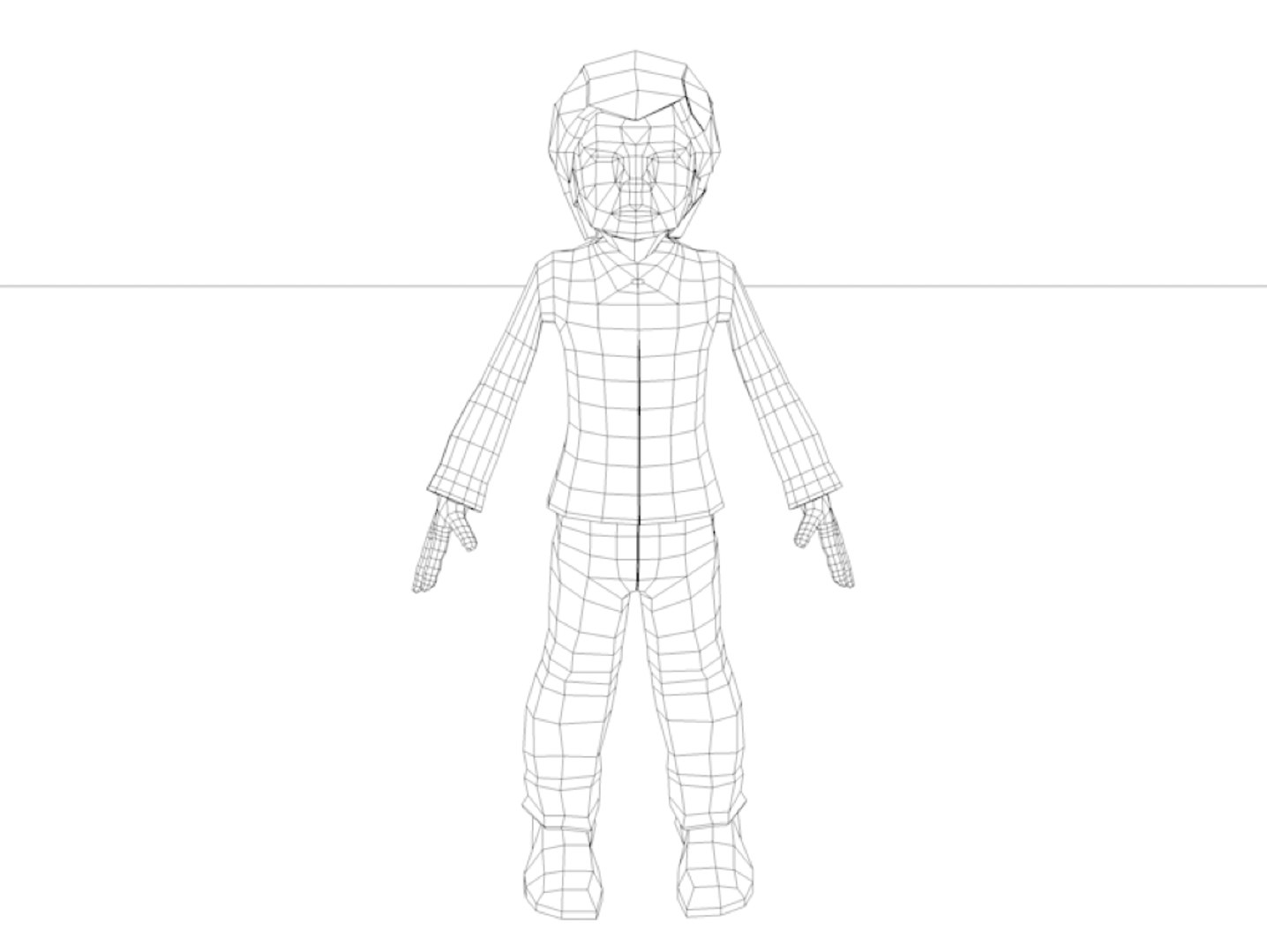 3d Model Standing Man