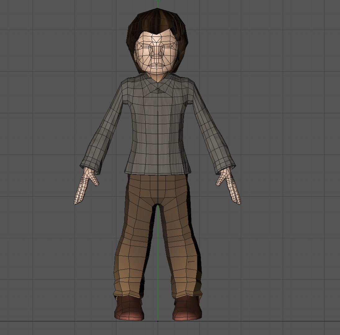 3d Model Standing Man
