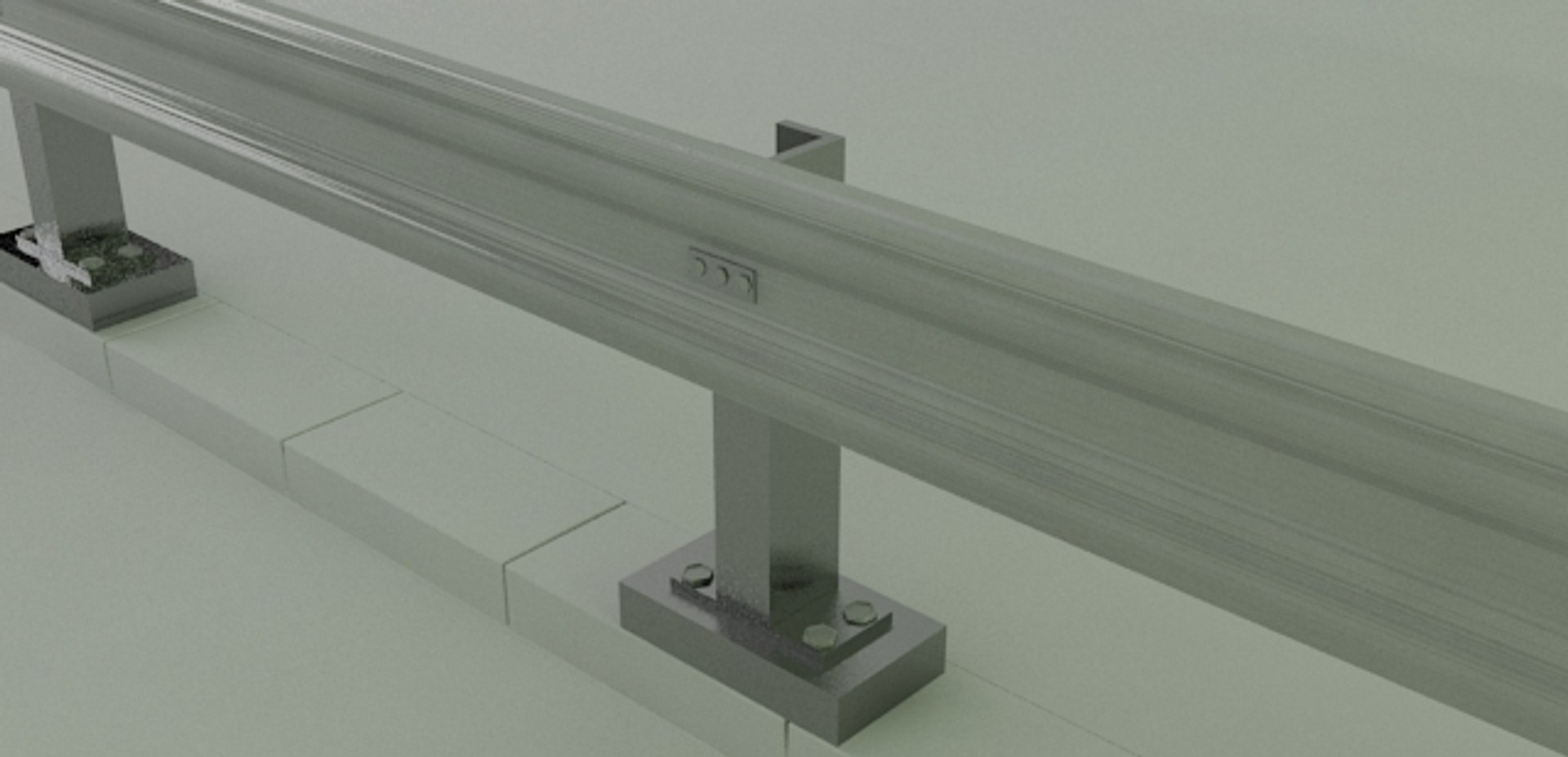crash barrier type 1 3d model