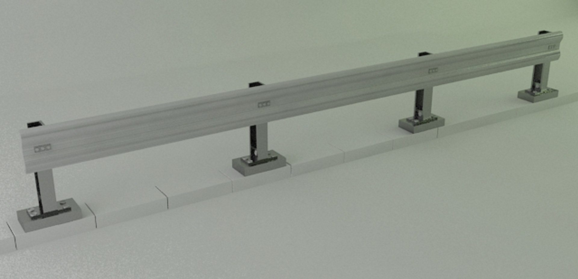 crash barrier type 1 3d model