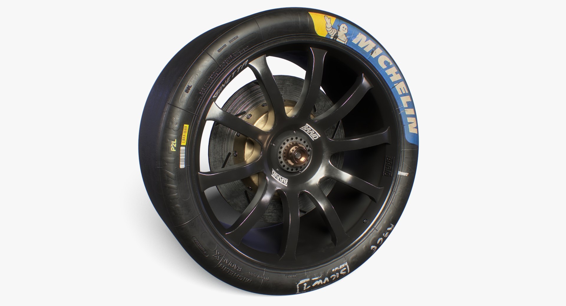 WEC LMP3 Racing Wheel 2021 3D Model - TurboSquid 1784936