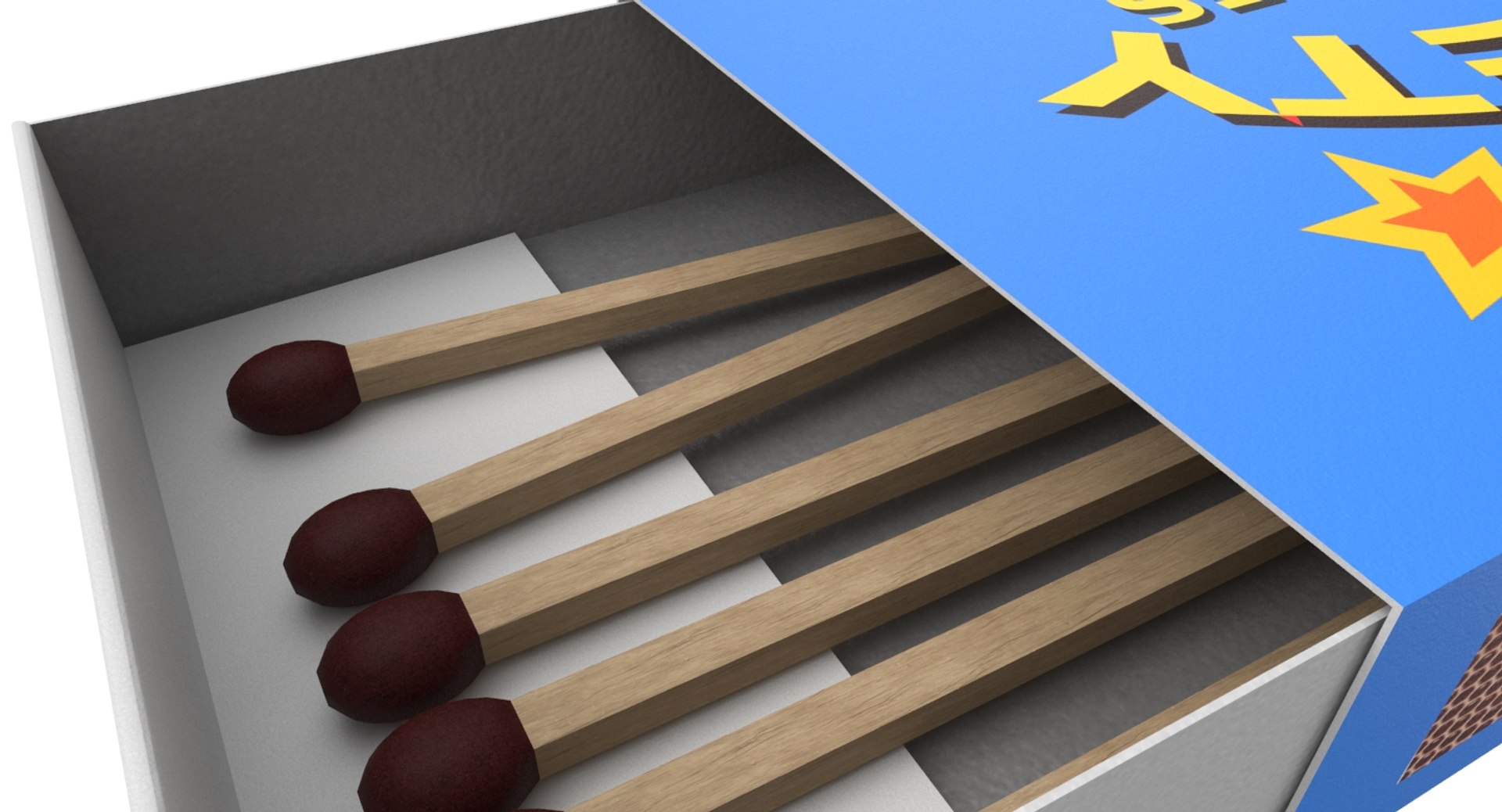 3D Matchbox Box Match Model - TurboSquid 1299254