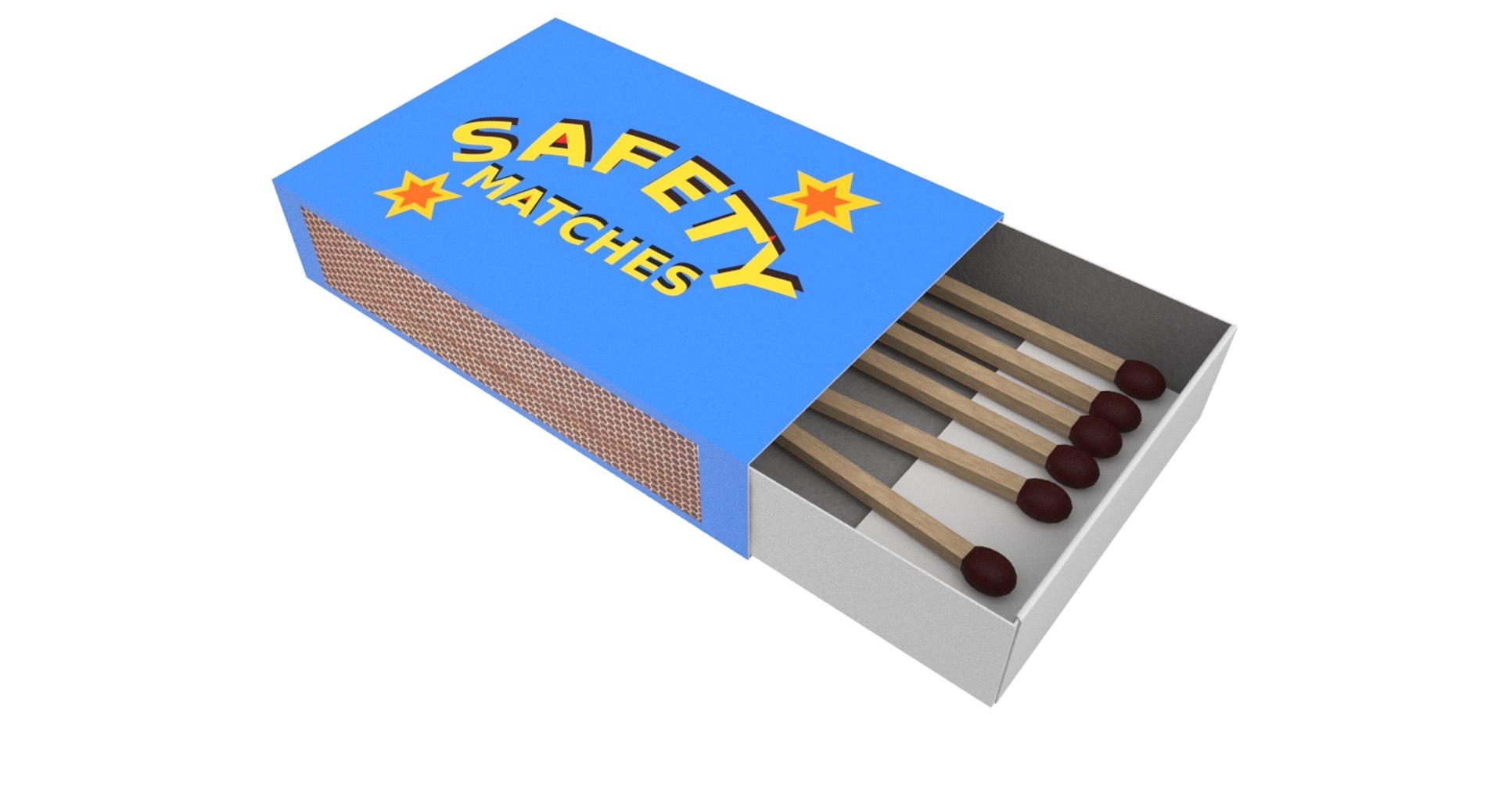 3D Matchbox Box Match Model - TurboSquid 1299254