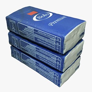 Handkerchief package 3D model - TurboSquid 1517290