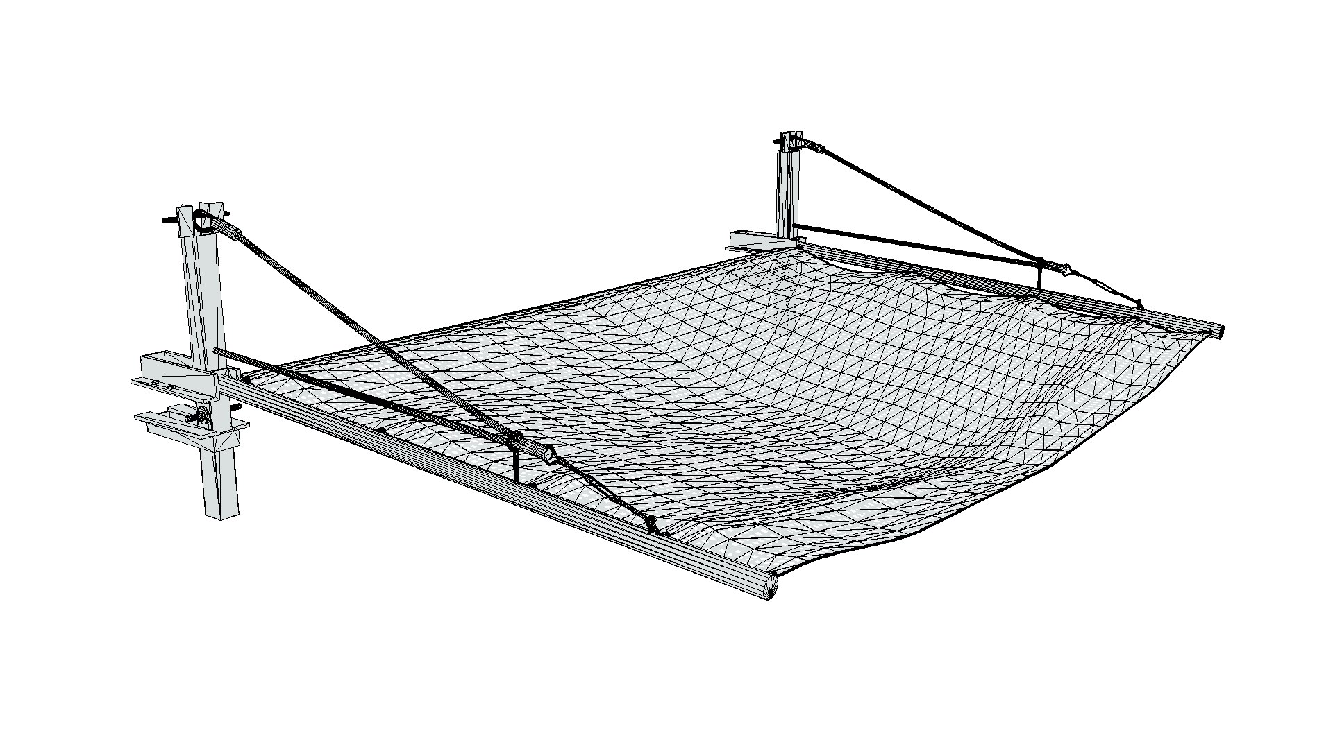 3D Construction Safety Net - Personal Fall Net - TurboSquid 1837167