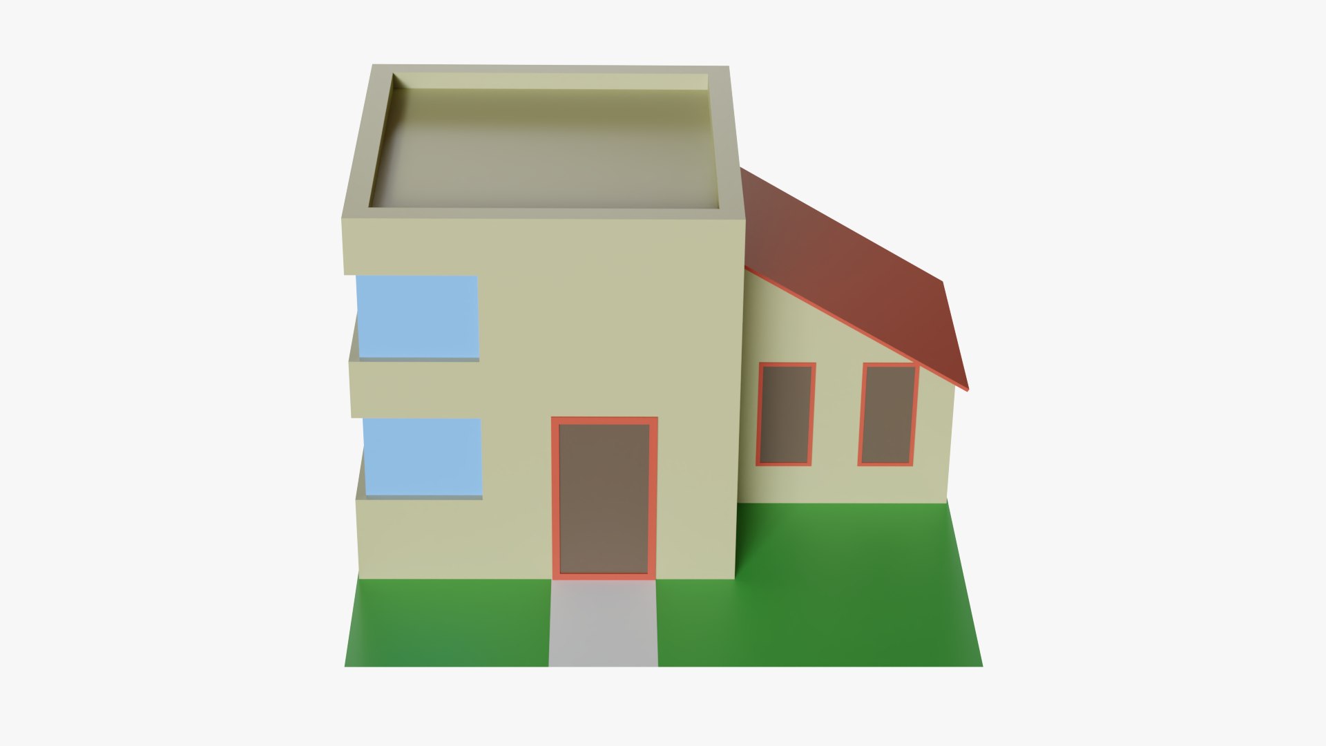 3D model Isometric House - TurboSquid 2079307