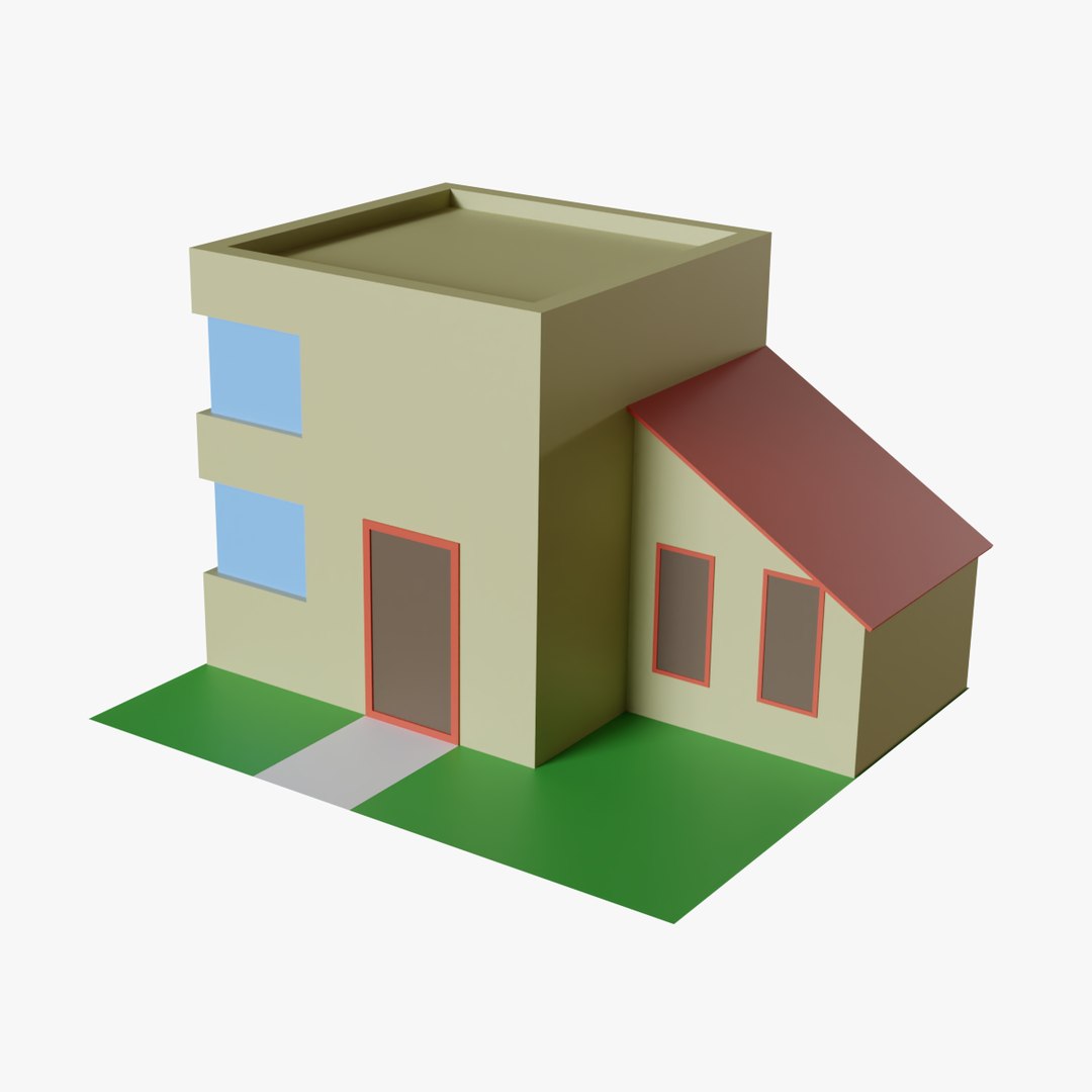 3D model Isometric House - TurboSquid 2079307