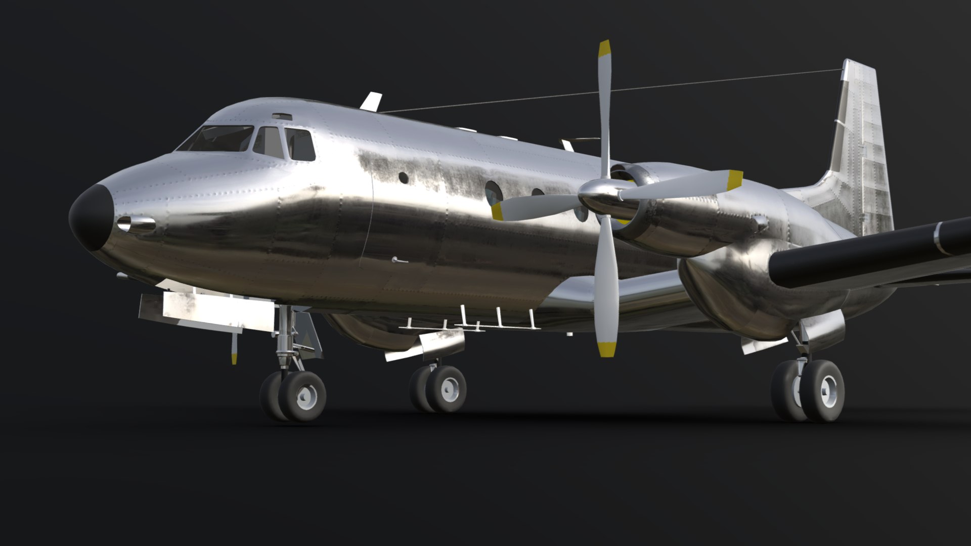 Hawker Siddeley HS 748 Clean Livery 3D Model - TurboSquid 1830435