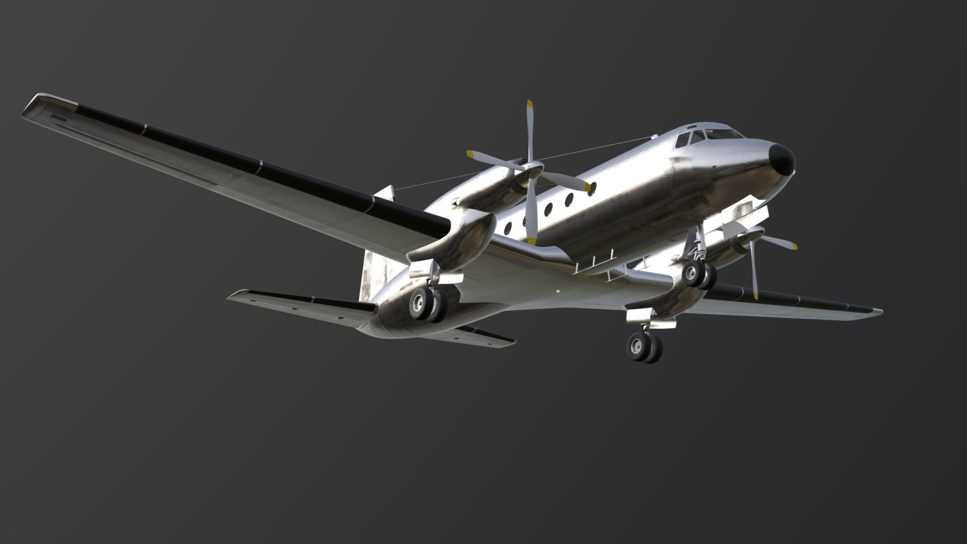 Hawker Siddeley HS 748 Clean Livery 3D Model - TurboSquid 1830435