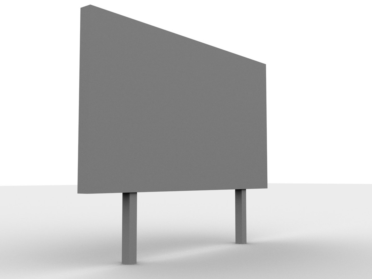 Free Simple Billboard 16:9 3d Model