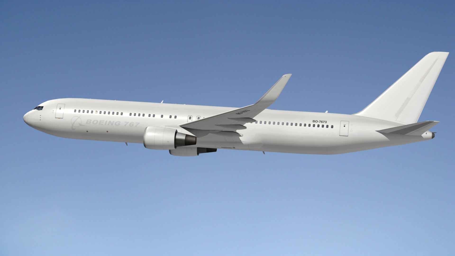 Boeing white model - TurboSquid 1699681