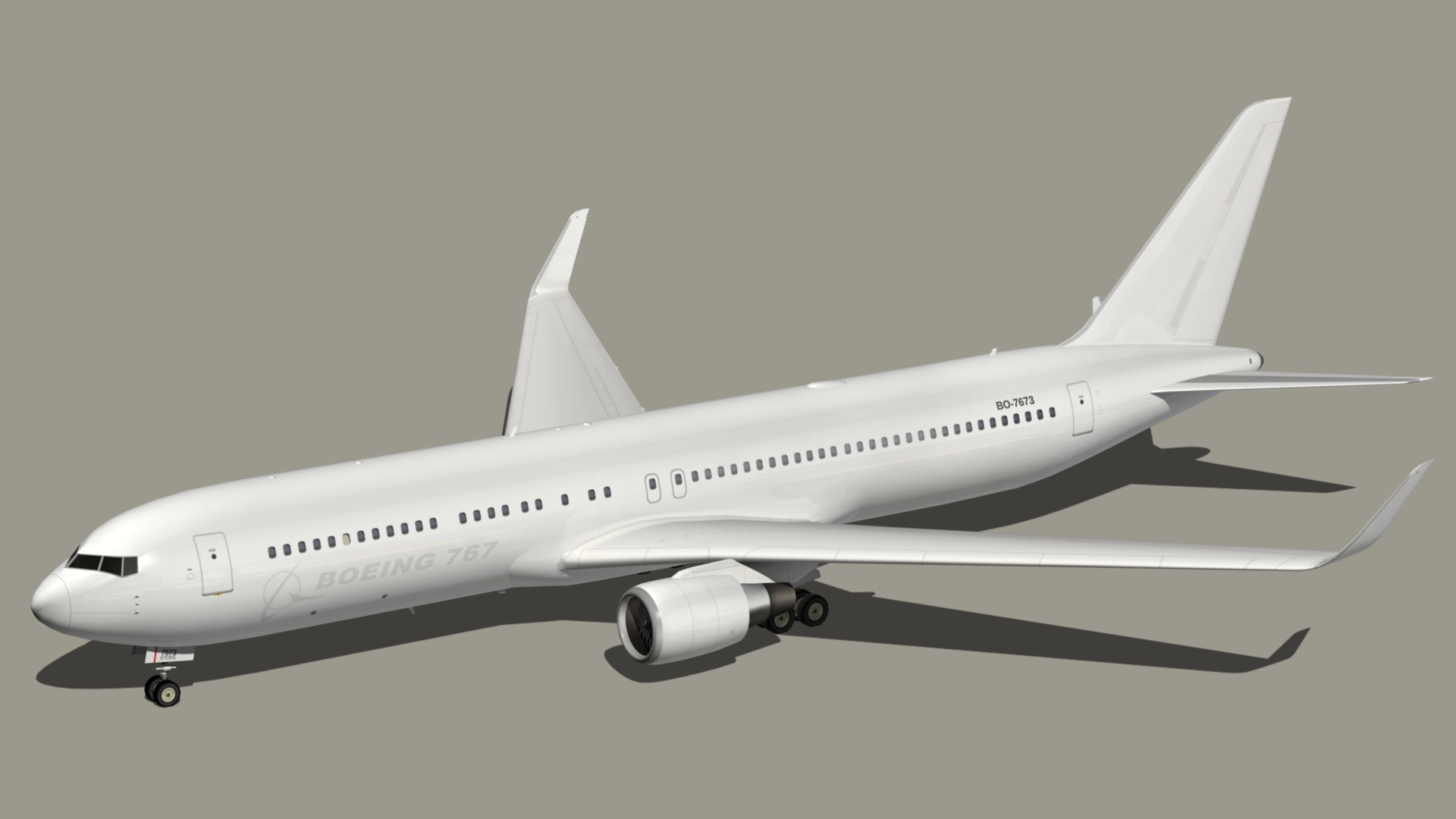 Boeing white model - TurboSquid 1699681