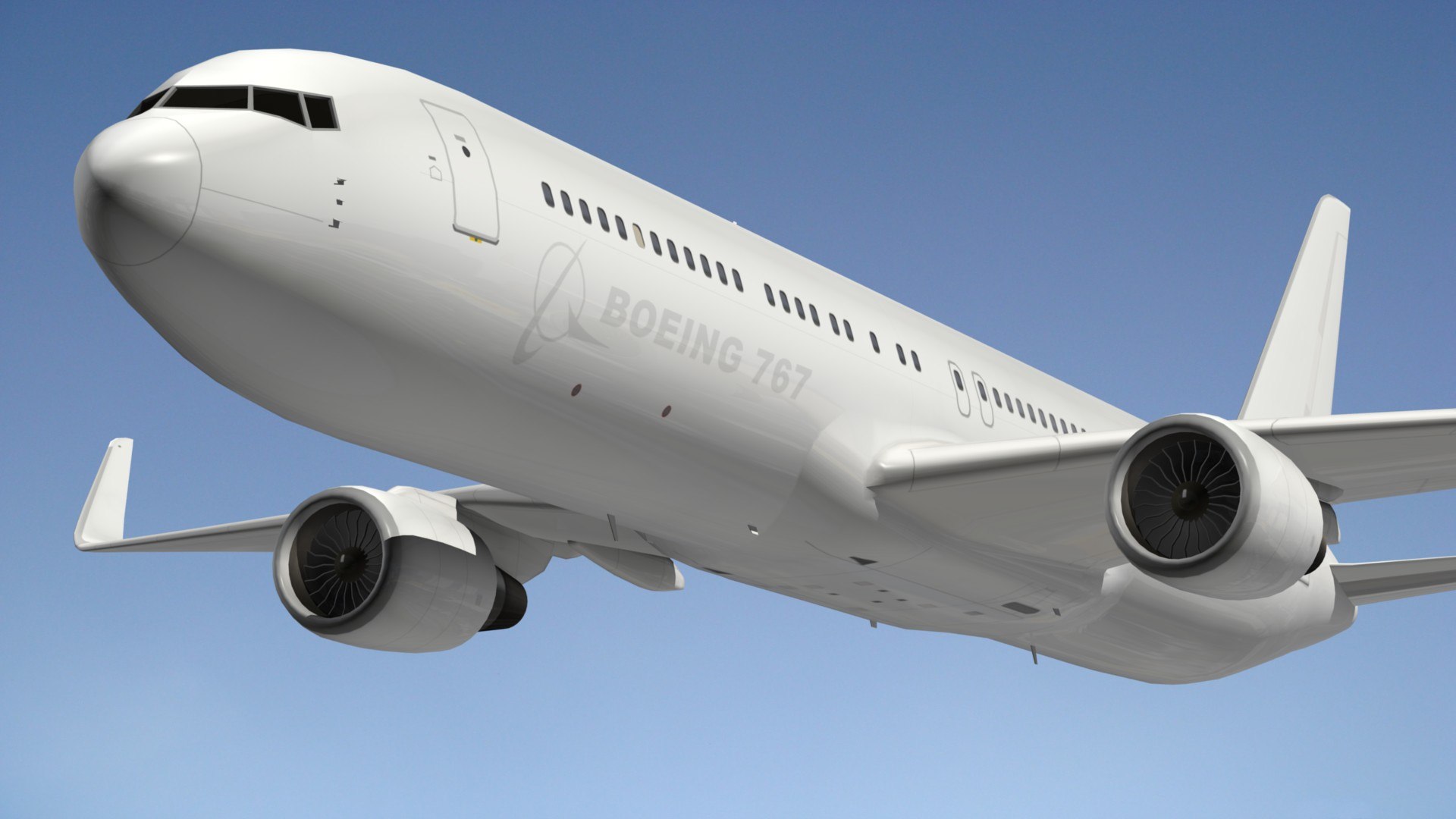 Boeing white model - TurboSquid 1699681