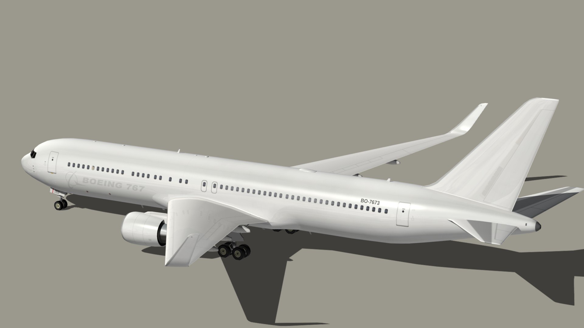 Boeing white model - TurboSquid 1699681