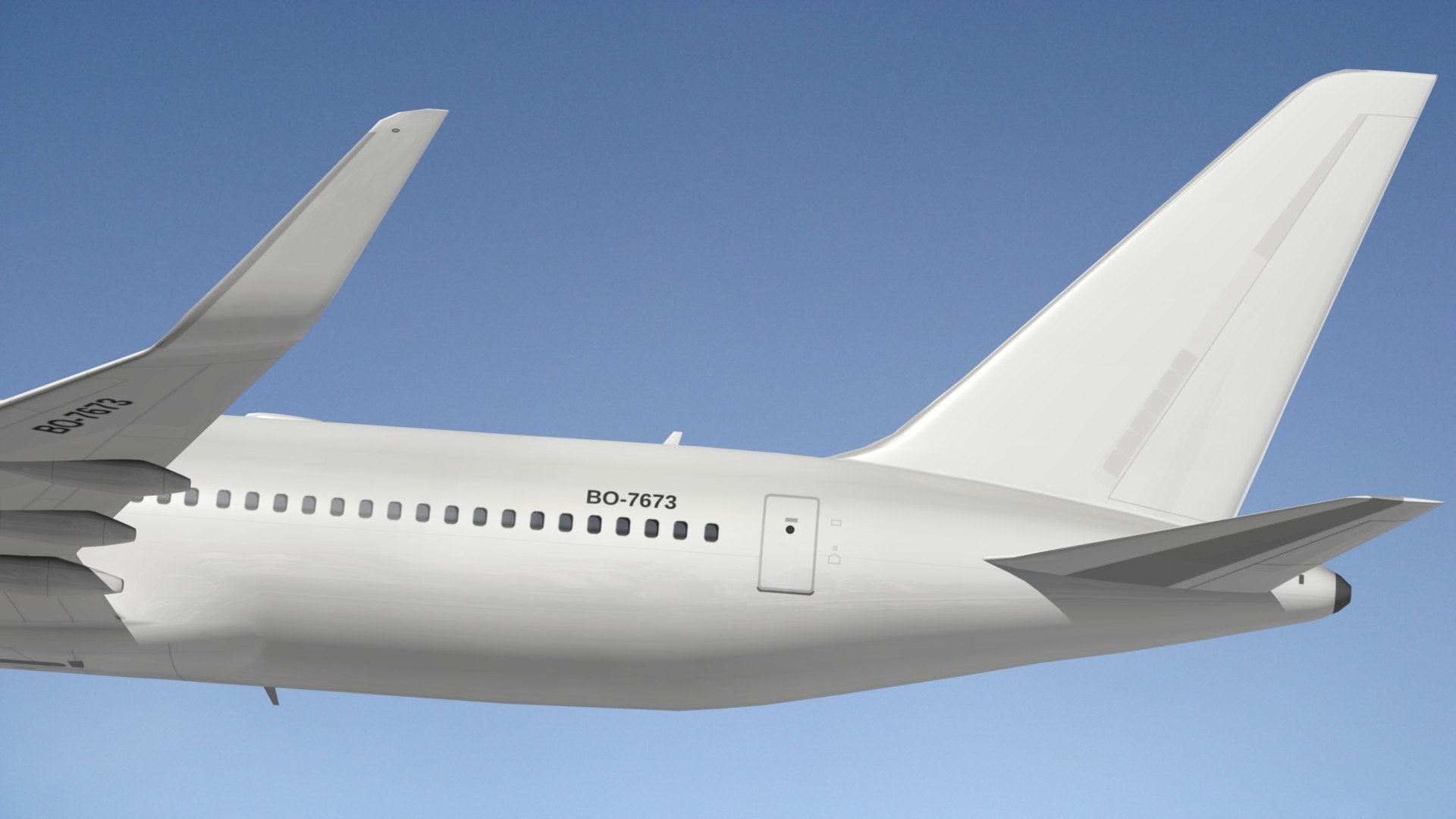 Boeing white model - TurboSquid 1699681
