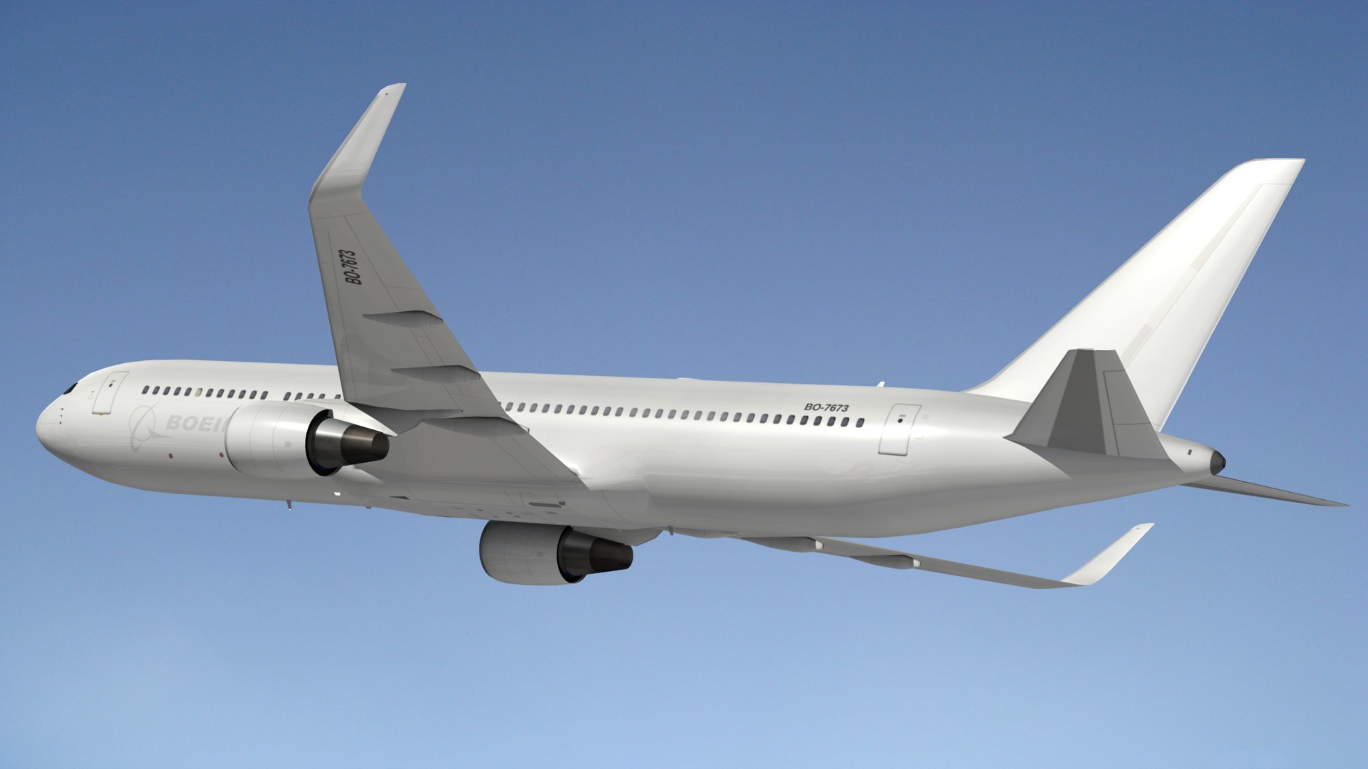 Boeing white model - TurboSquid 1699681