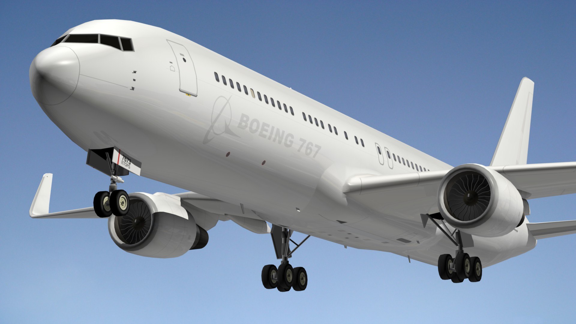 Boeing white model - TurboSquid 1699681