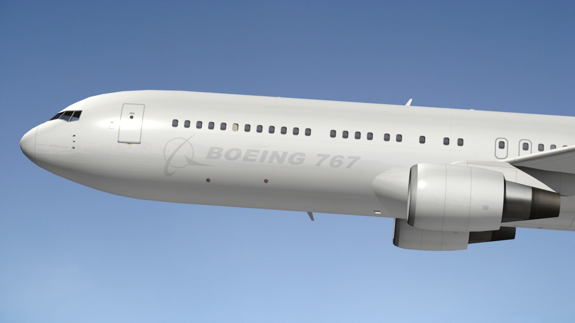 Boeing white model - TurboSquid 1699681