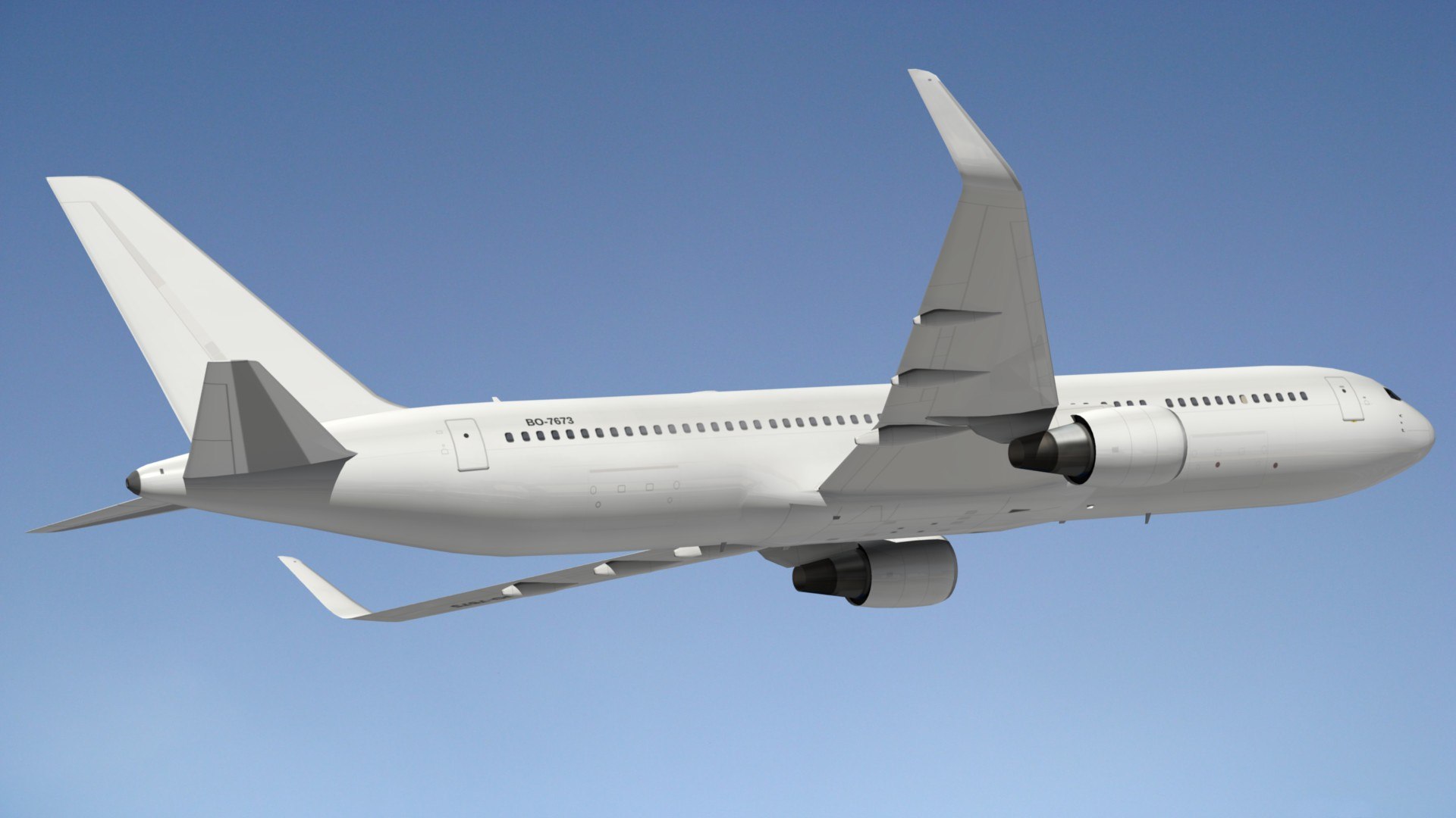 Boeing white model - TurboSquid 1699681