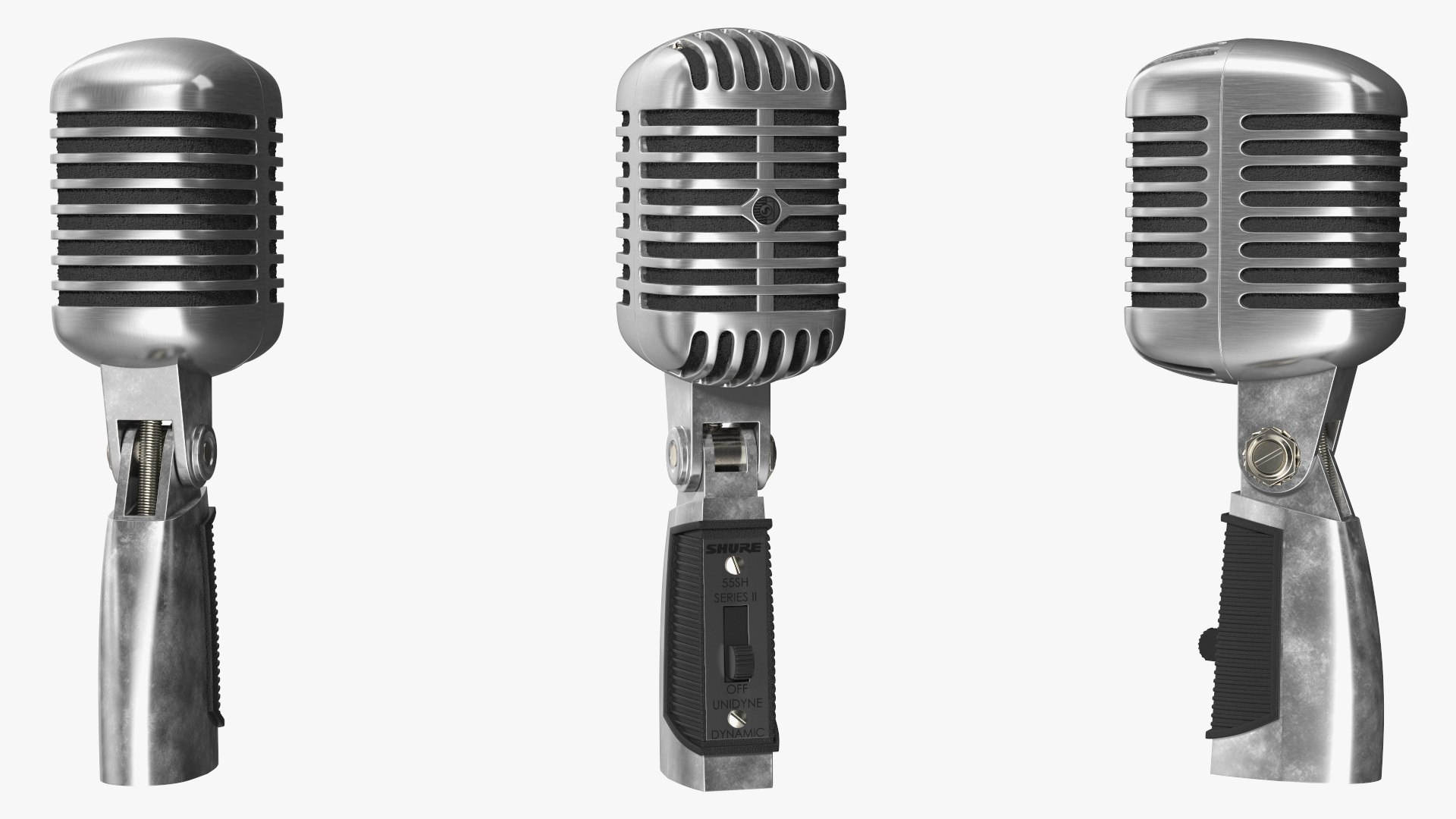 3D Model Vintage Microphone Shure 55SH Series II - TurboSquid 2263565