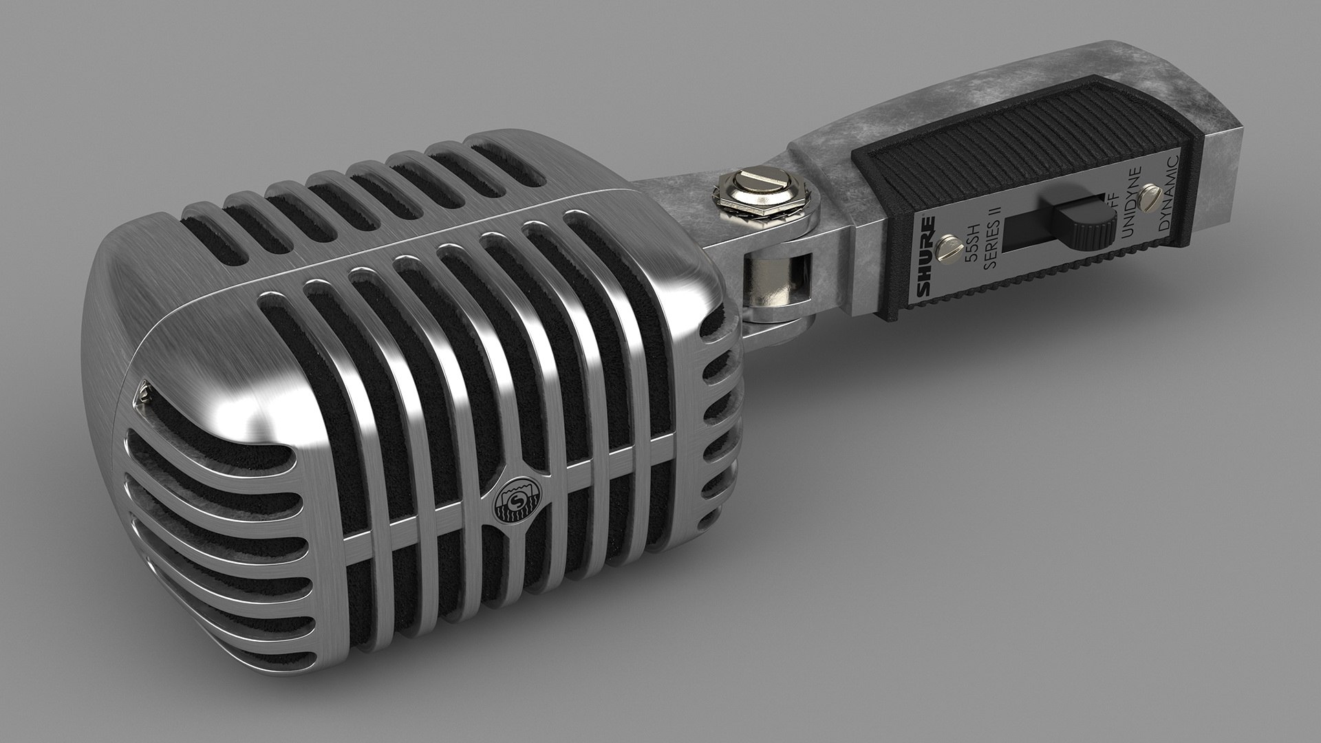 3D Model Vintage Microphone Shure 55SH Series II - TurboSquid 2263565