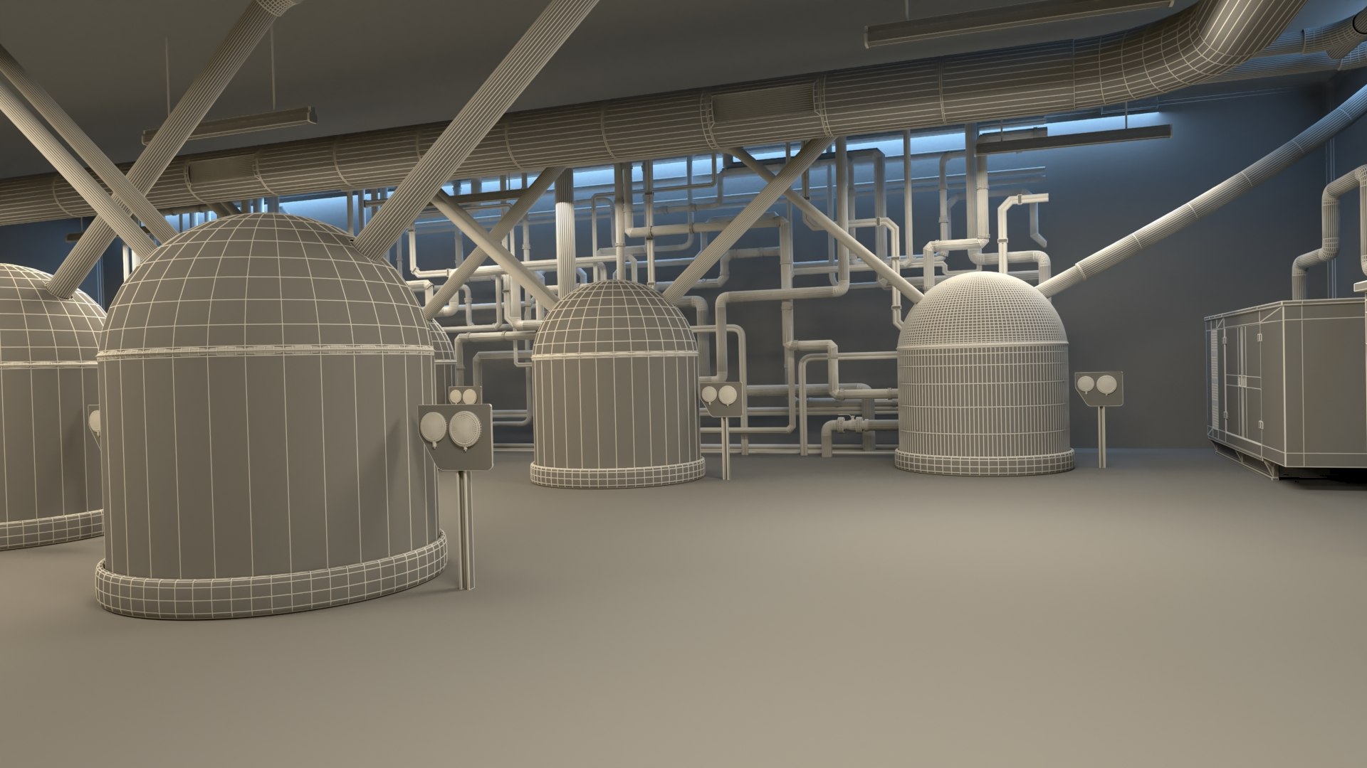 3D Boiler House Interior Model - TurboSquid 1946914