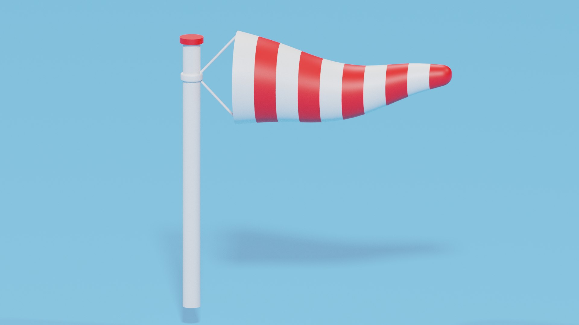 3D Cartoon Windsock Icon - TurboSquid 2329679