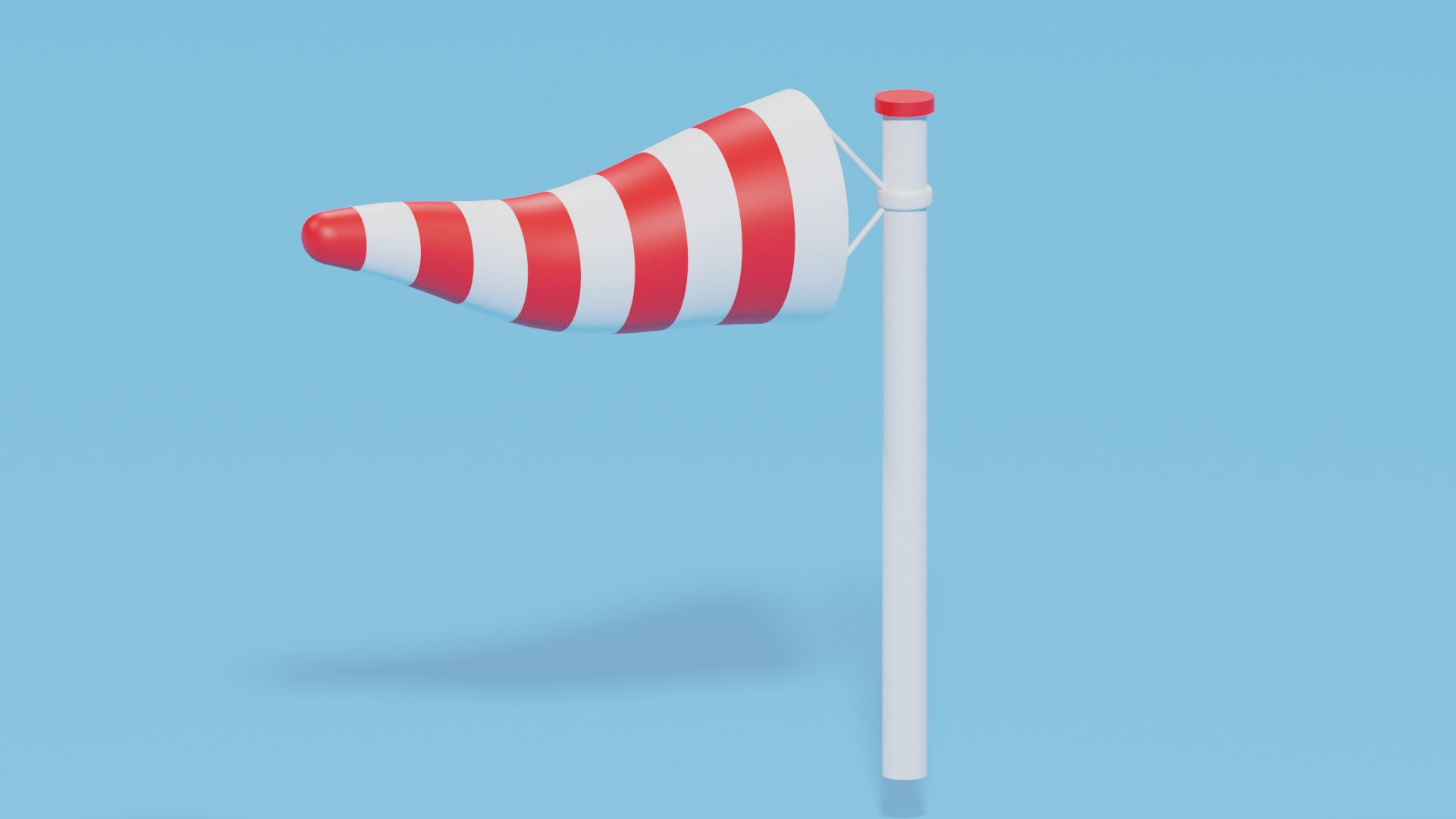 3D Cartoon Windsock Icon - TurboSquid 2329679