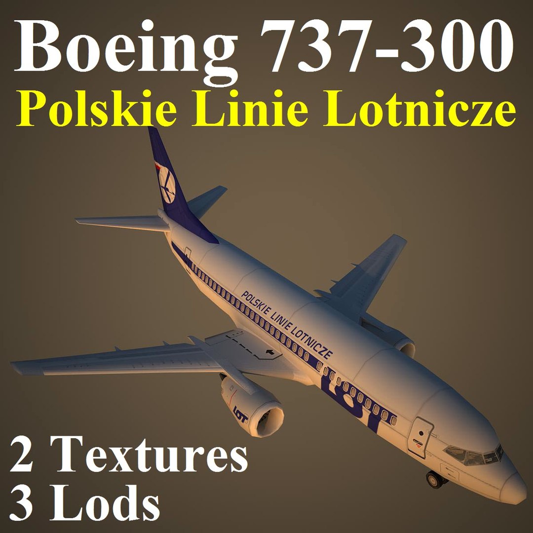 3d Boeing Lot Model