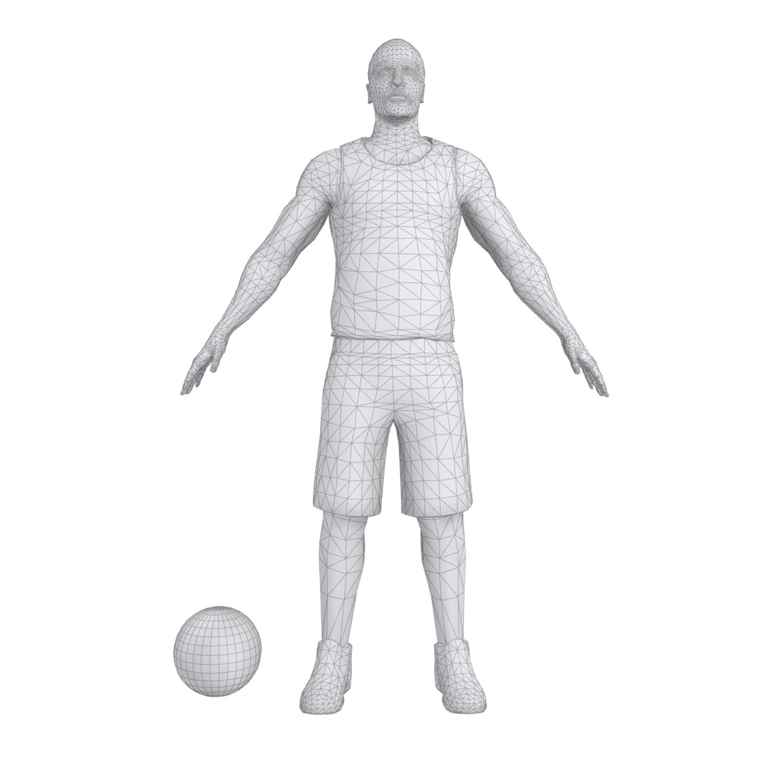 3d Model Of Basketball Player Character