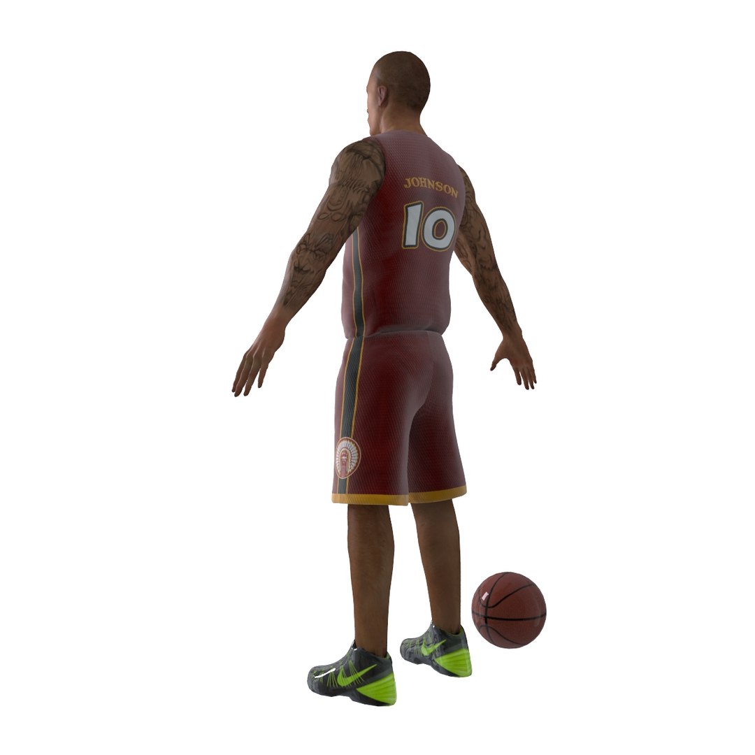 3d Model Of Basketball Player Character