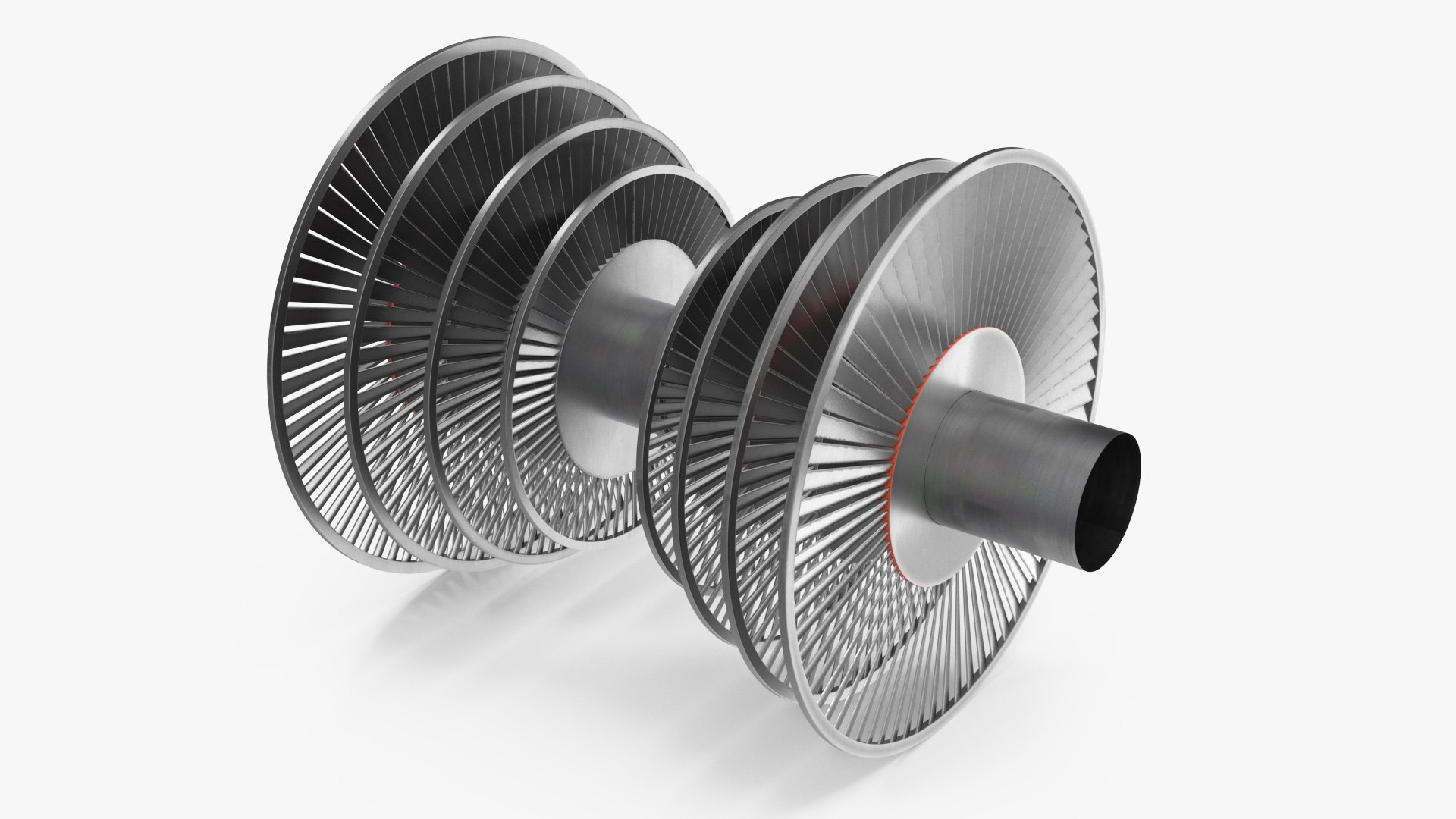 Steam Turbine Impeller Model - TurboSquid 2304594