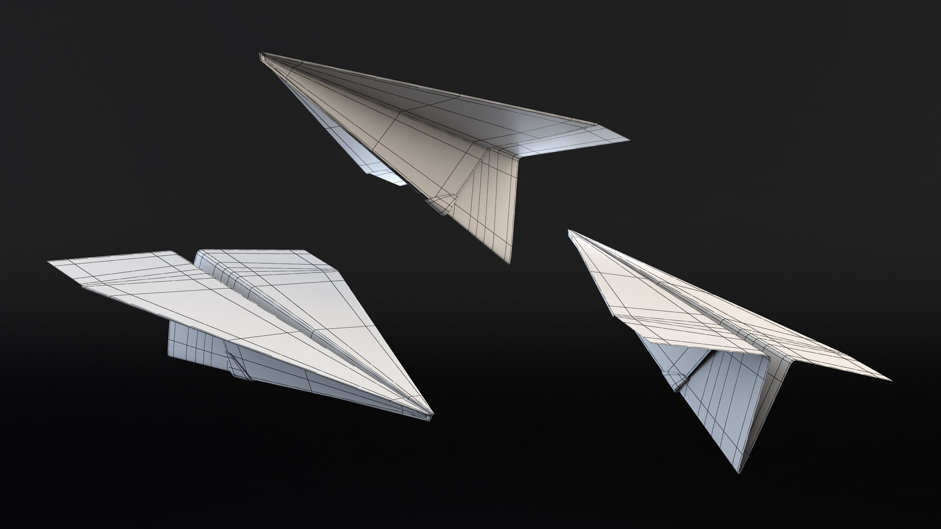 3D Paper Plane Model - TurboSquid 1432676
