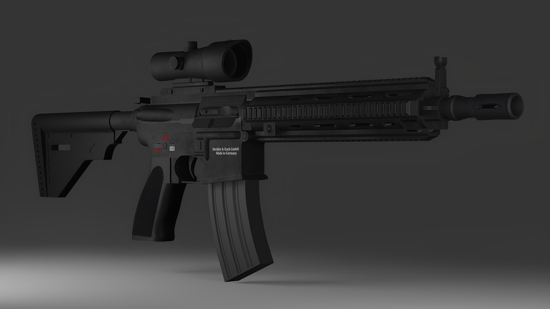 3D HK416-Rifle-Blender Model - TurboSquid 2158022