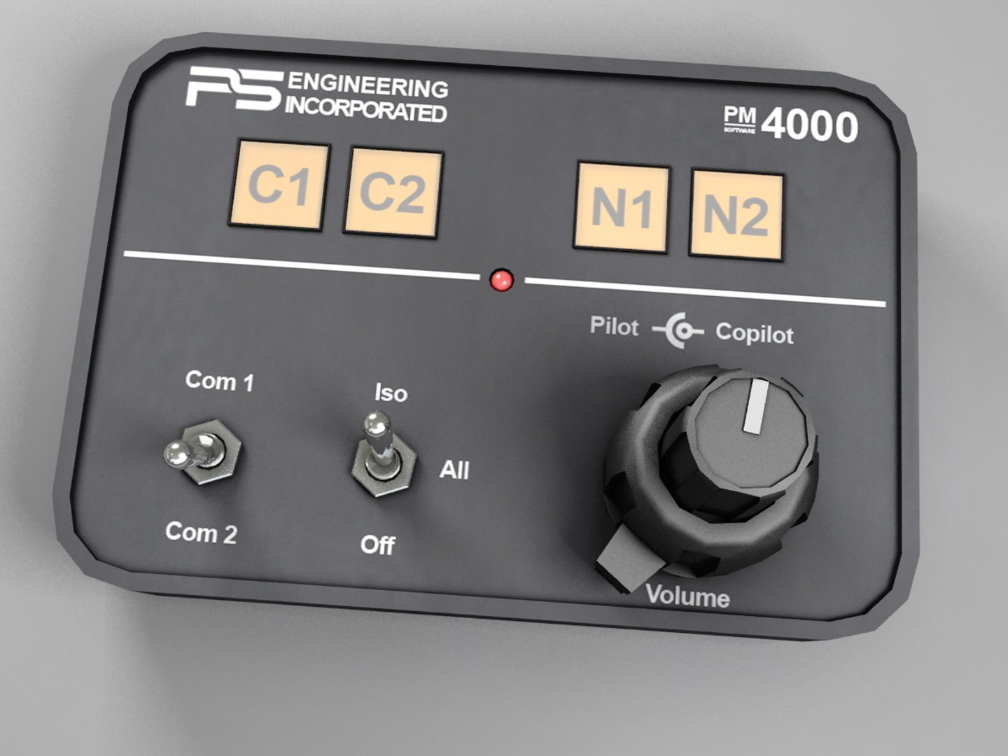 3d 4-place Intercom Model