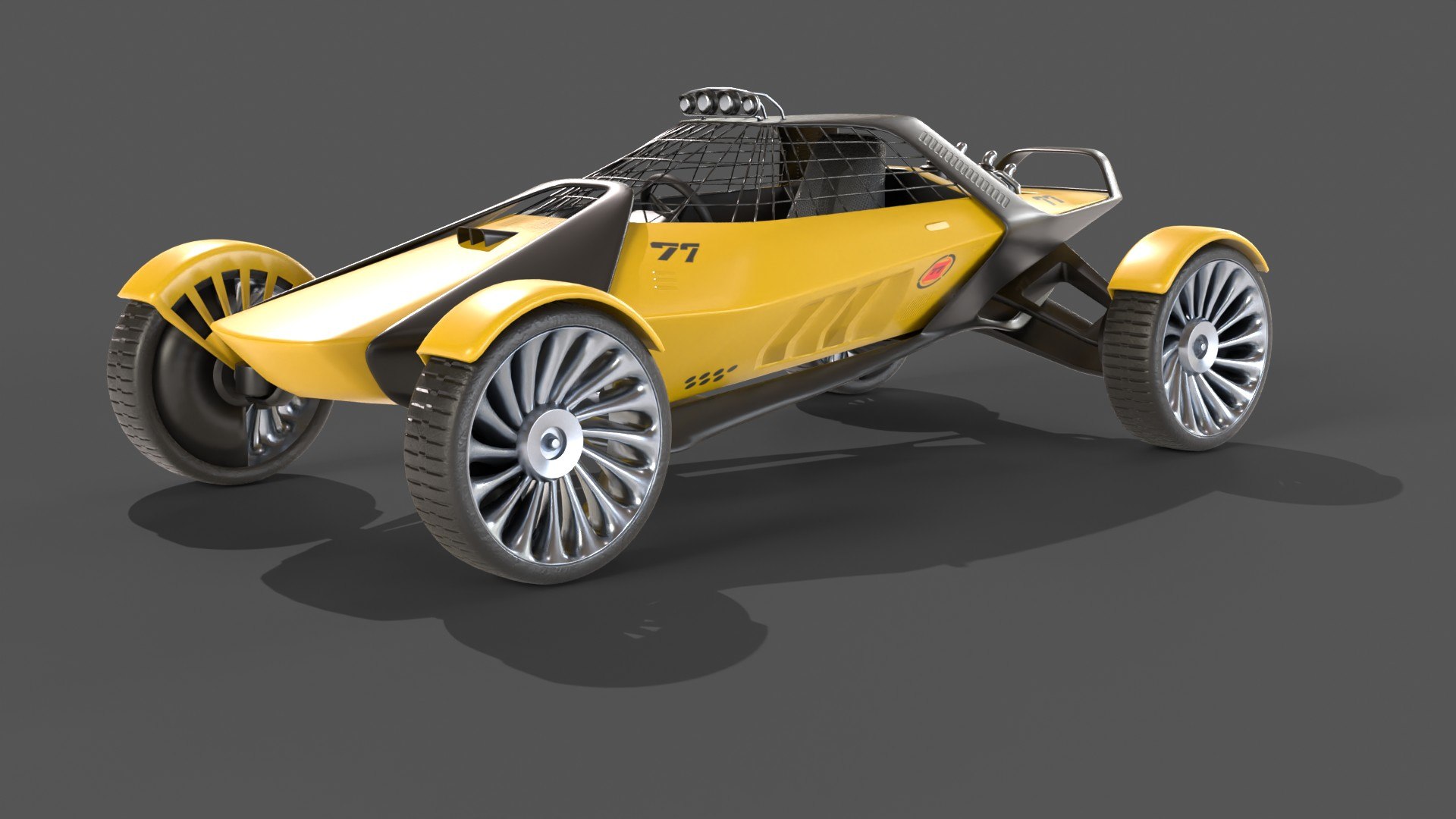 Sci-Fi Futuristic Racing Buggy 3D Model - TurboSquid 1974661