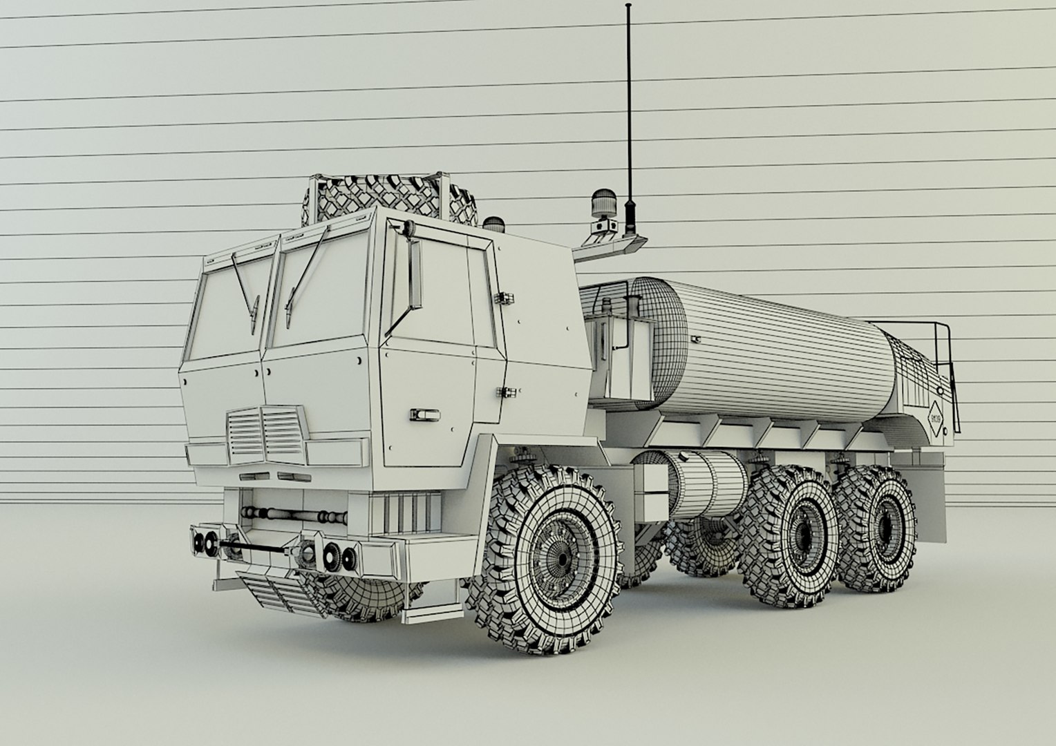 Medium Tactical Vehicle tanker 3D model 3D - TurboSquid 2120637