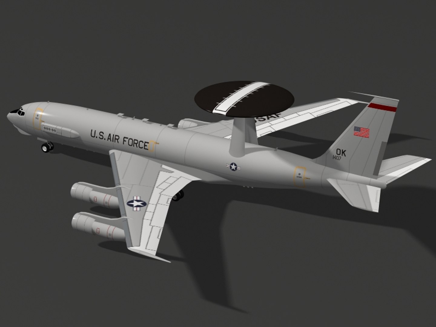 B E-3b Sentry 707 3d 3ds