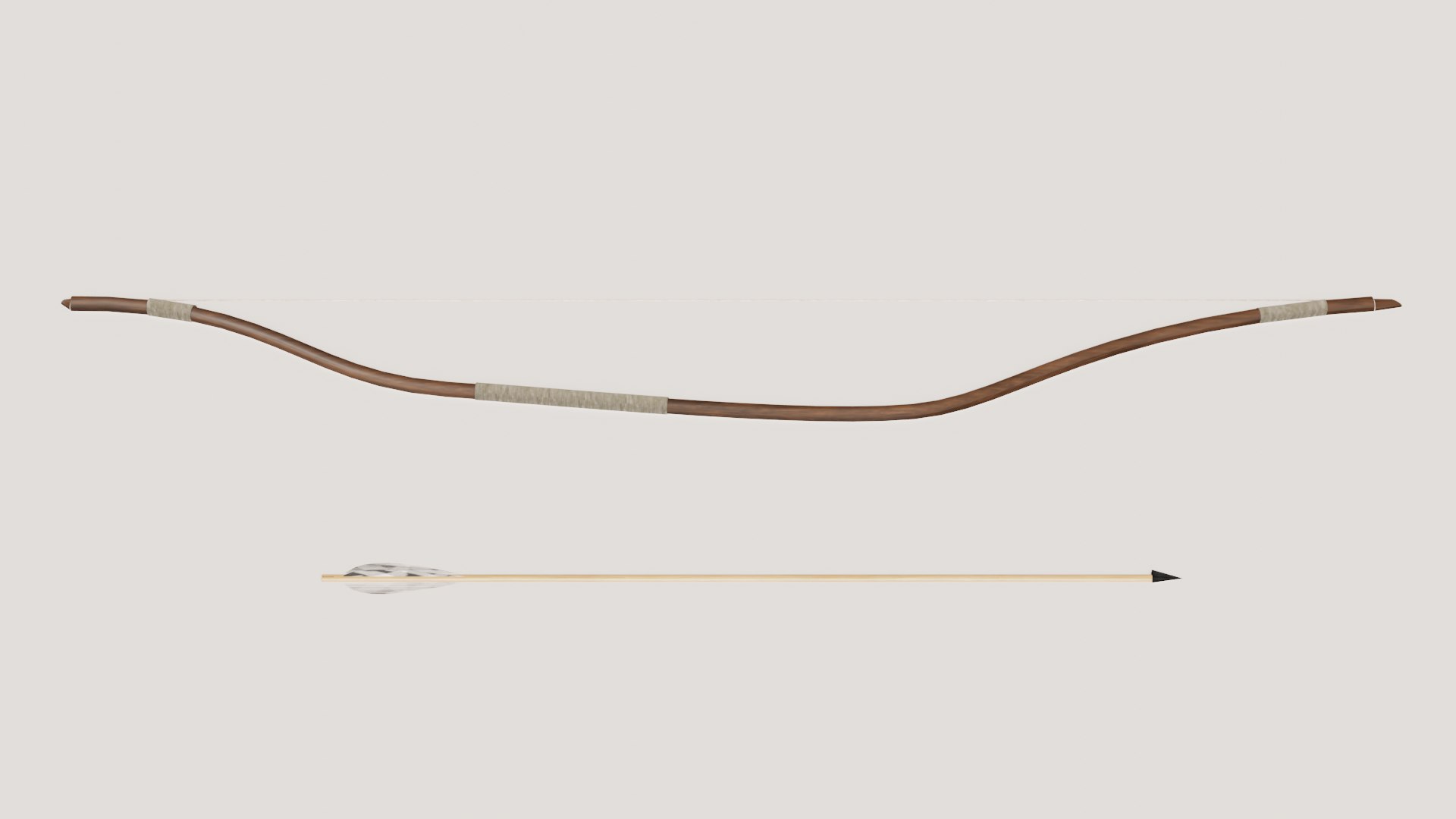 Japanese Bow Set Model - TurboSquid 2249574