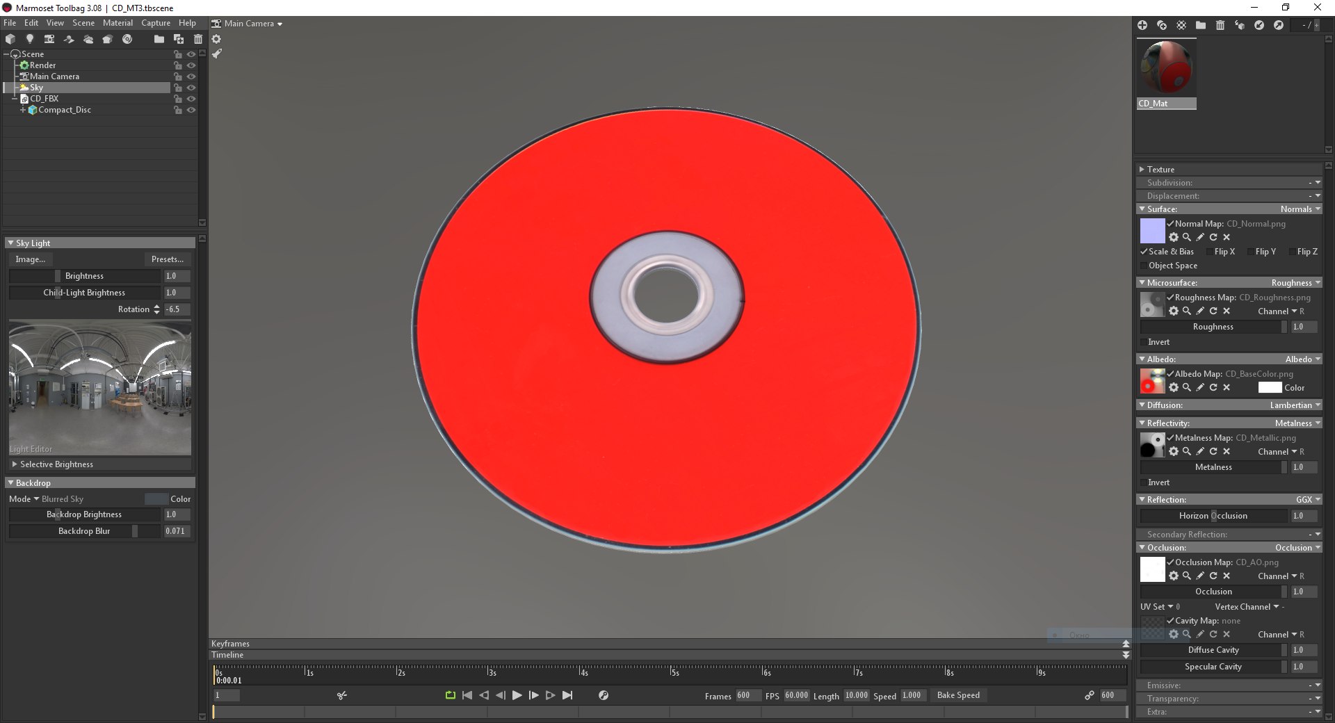 3D compact disc model - TurboSquid 1243025