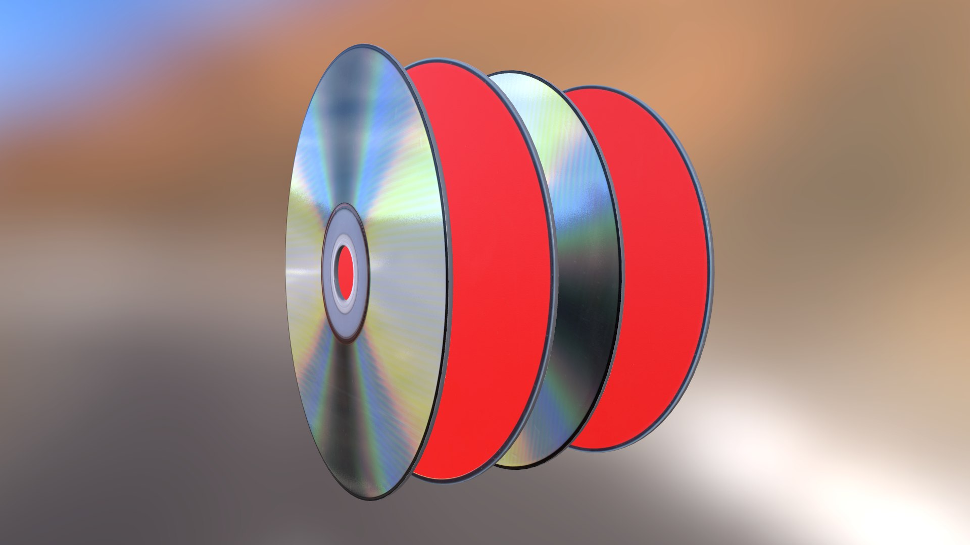 3D compact disc model - TurboSquid 1243025