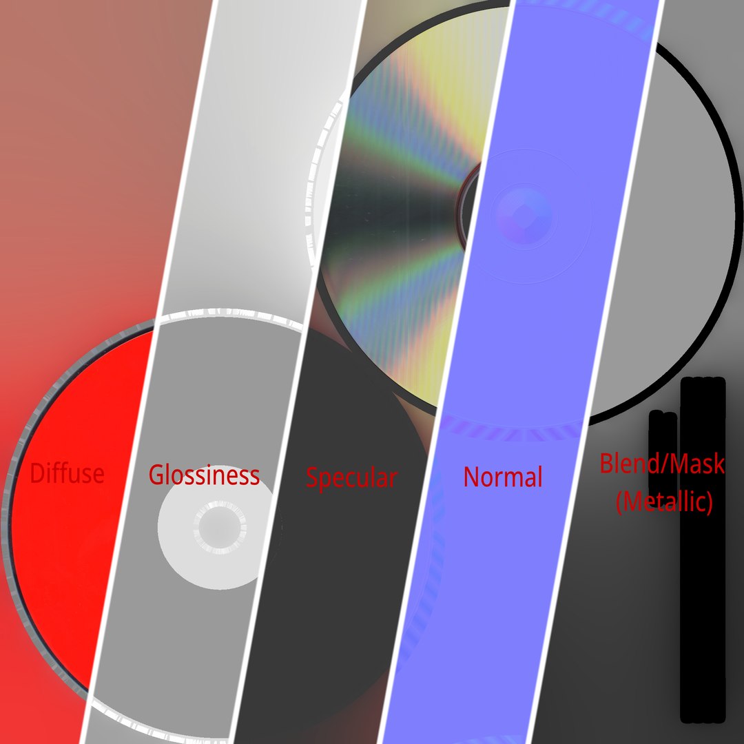 3D compact disc model - TurboSquid 1243025