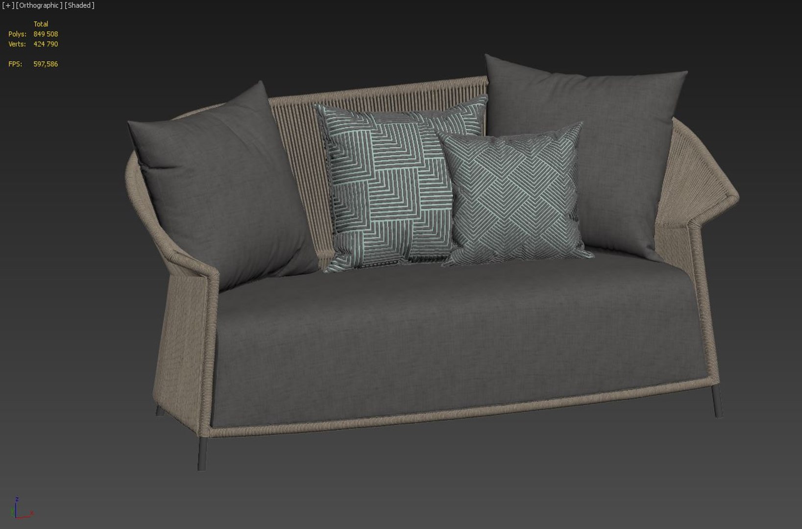 Ola Sofa 3D Model - TurboSquid 1638718