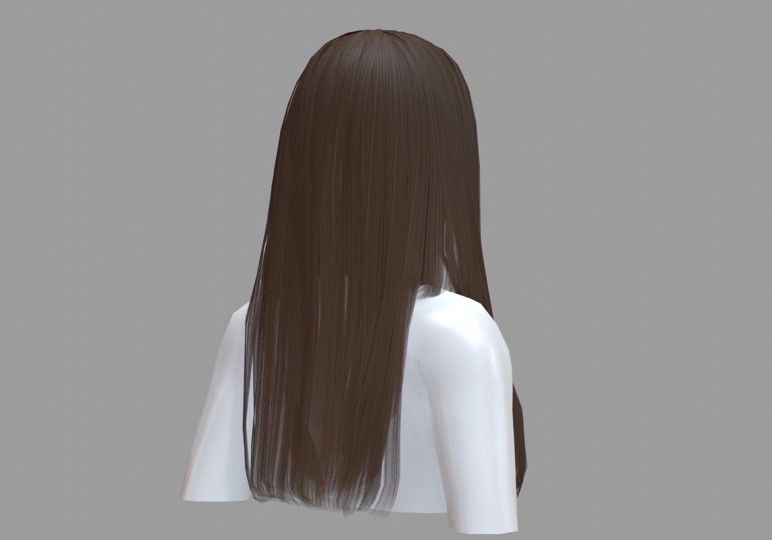 Basic Female Hairstyle 3D Model - TurboSquid 1963265