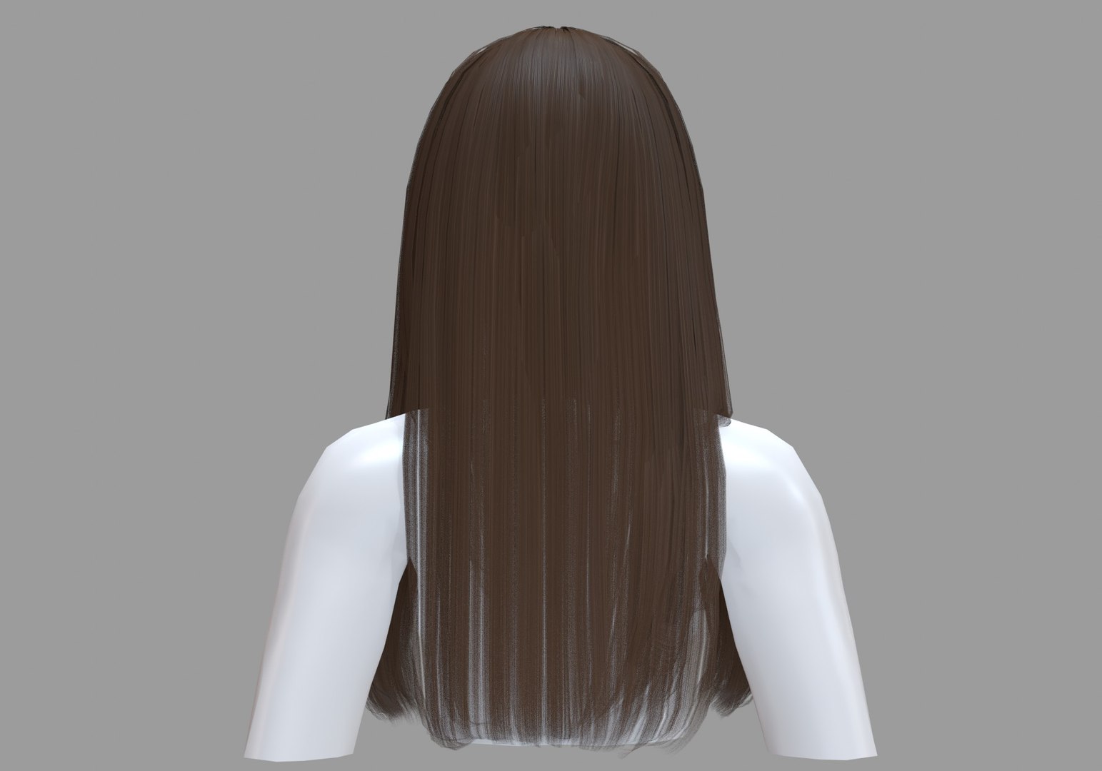 Basic Female Hairstyle 3D Model - TurboSquid 1963265
