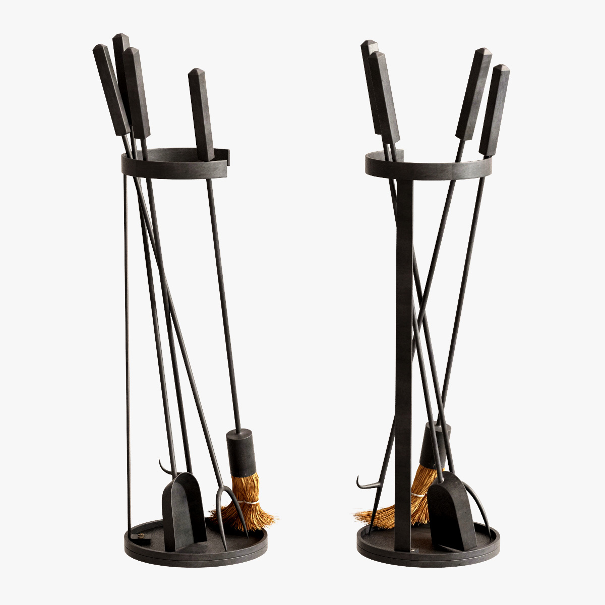 3d industrial hearth tool set model